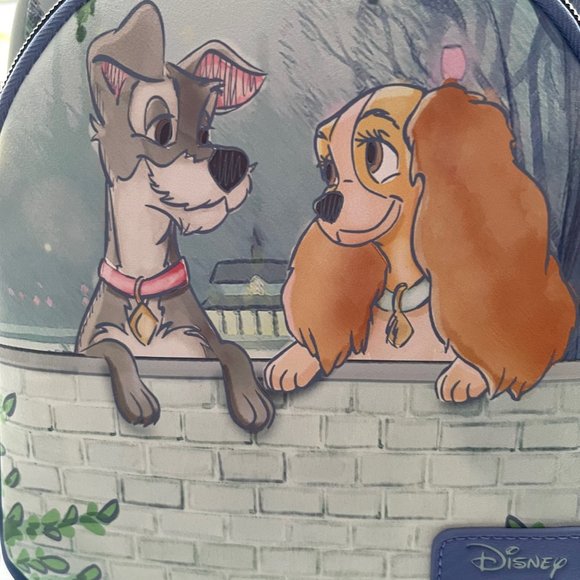 Loungefly | Bags | Loungefly Disney Lady And The Tramp Wall Gazing Mini ...